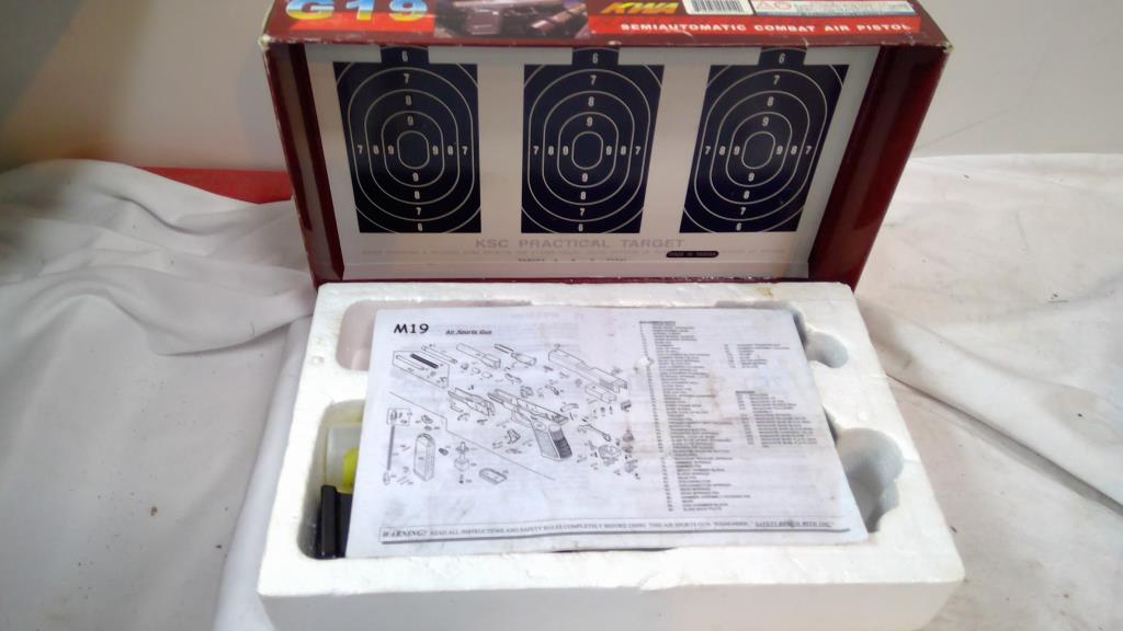 KWA Railed Framed G19 Semiautomatic Combat Air Pistol | Property Room