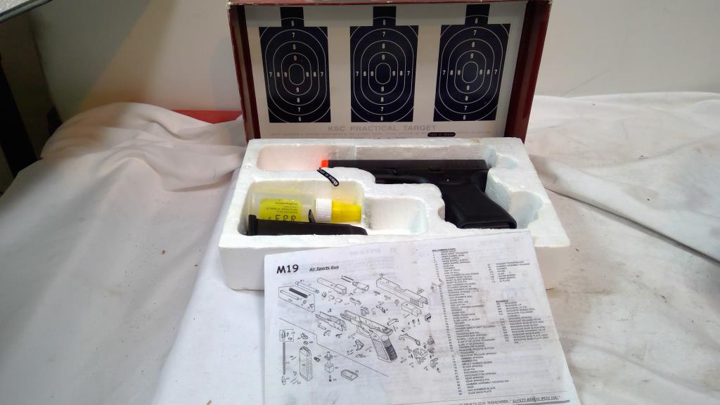 KWA Railed Framed G19 Semiautomatic Combat Air Pistol | Property Room