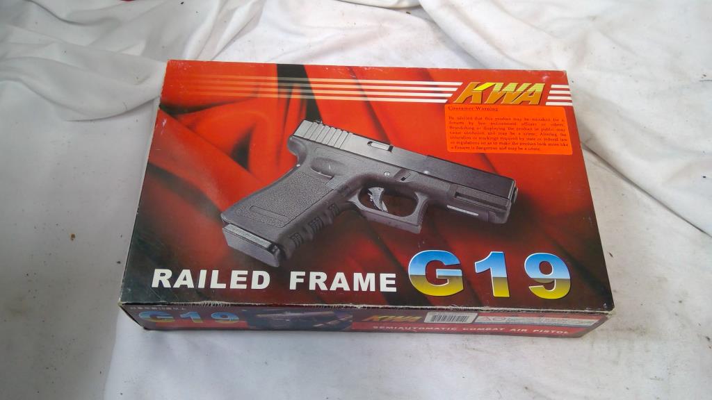 KWA Railed Framed G19 Semiautomatic Combat Air Pistol | Property Room