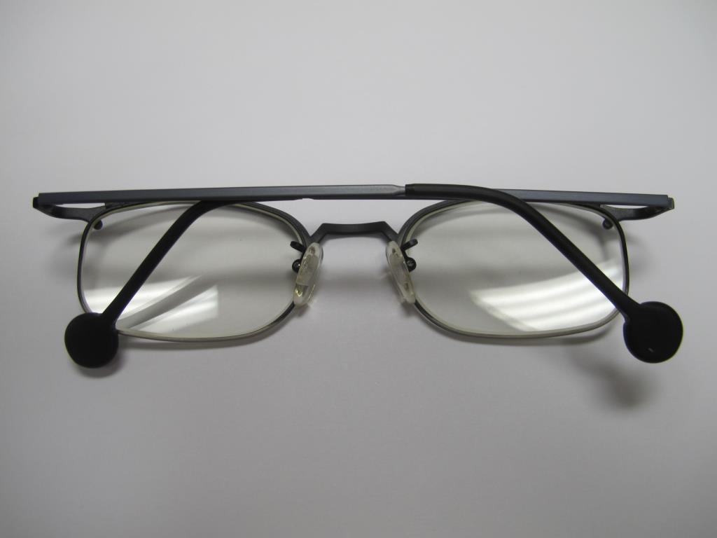 LA Eyeworks Blue Titanium Frame Eyeglasses | Property Room