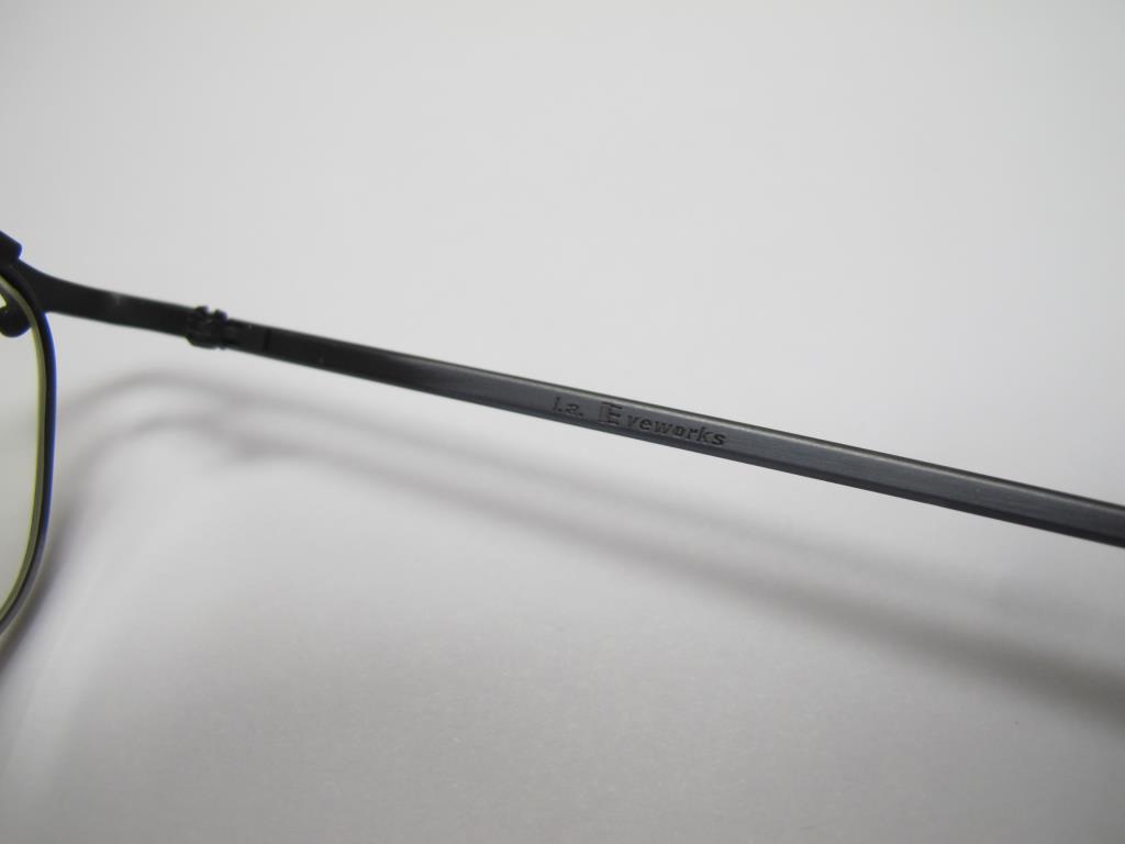 LA Eyeworks Blue Titanium Frame Eyeglasses | Property Room