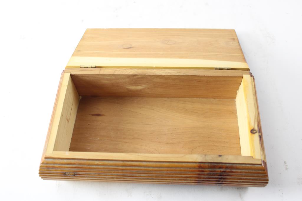 Lake Tahoe Deer Print Wooden Box | Property Room