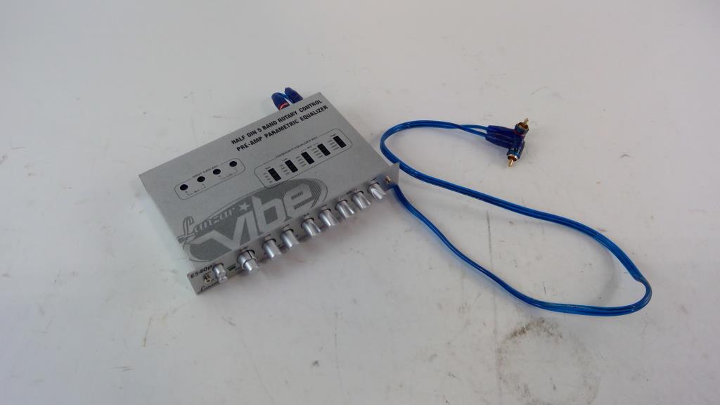 Lanzar Vibe Half Din 5 Band Rotary Control Pre-Amp Parametric Equalizer ...