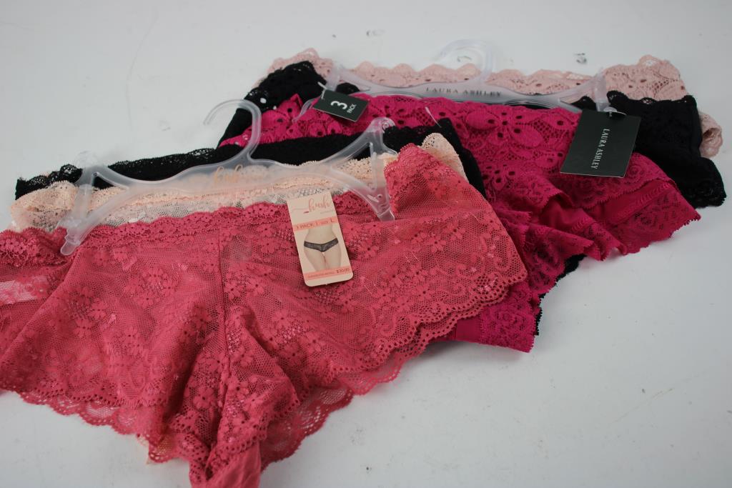 Laura Ashley 3 Pack Underwear, Hush Intimates 3 Pack Underwear, And ...