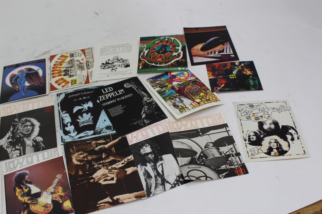 LED Zeppelin Postcards And Stickers 10+ Pieces | Property Room