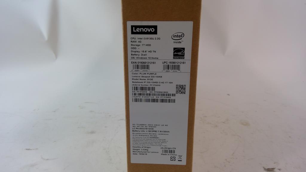 Lenovo Laptop, New In Box | Property Room