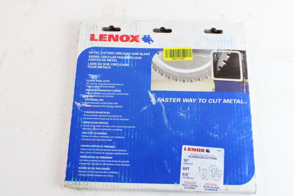 Lenox 10" Alumimum Cutting Blade | Property Room