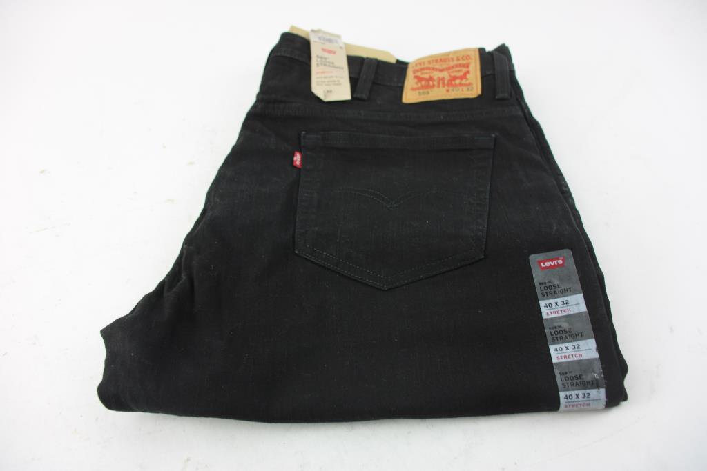 Levi's 569 Loose Straight Jeans, Size 40x32, Black | Property Room