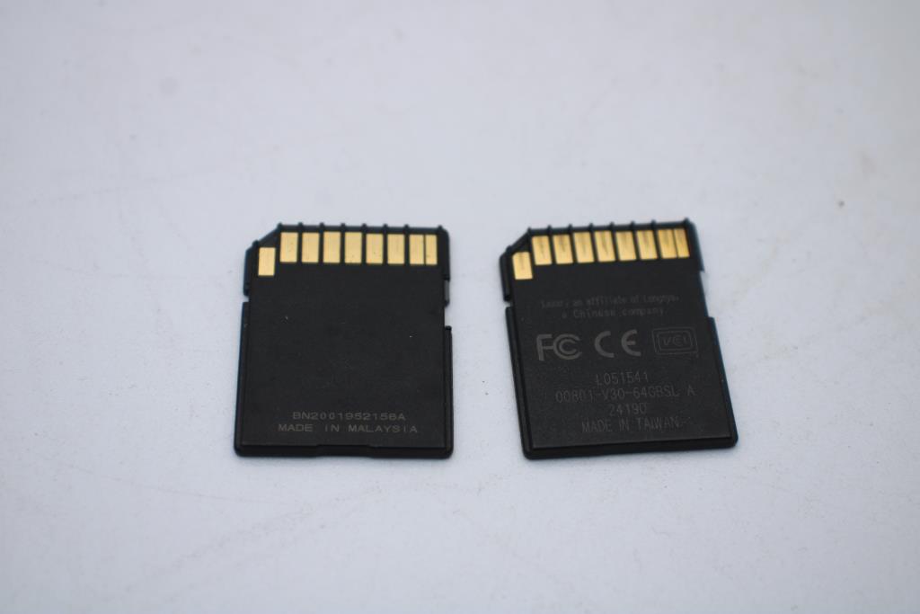 Lexar And Infinitive SDXC Cards, 2 Pieces | Property Room