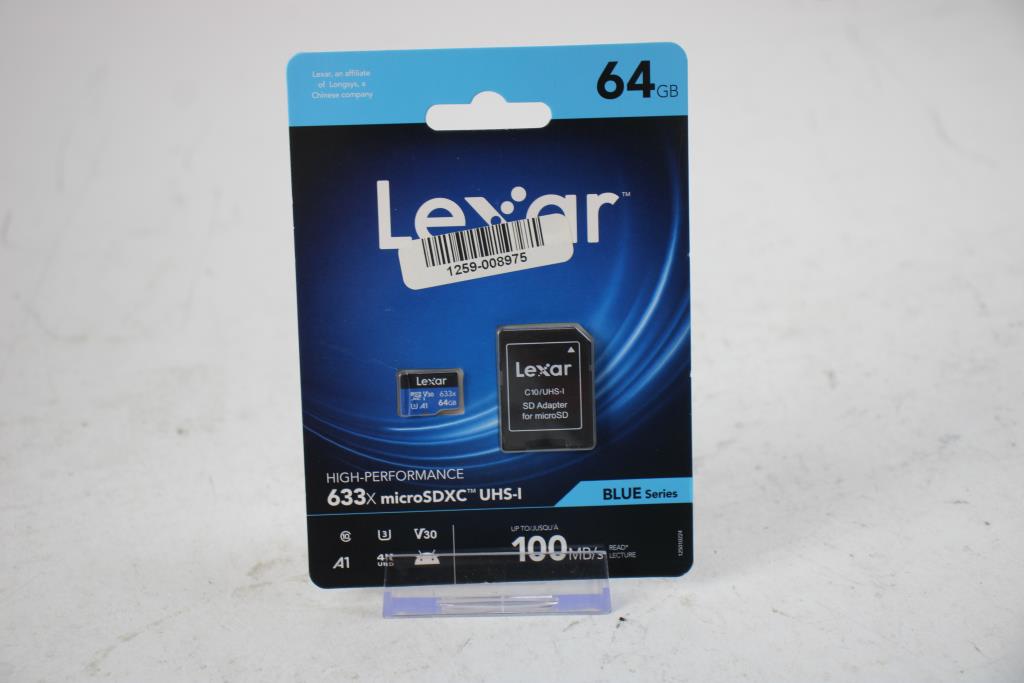 Lexar High Performance 633x MicroSDXC UHS-I Card, 64GB | Property Room
