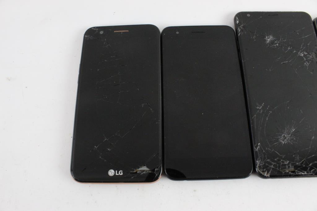 LG Cell Phone Lot, 4 Pieces, Sold For Parts | Property Room