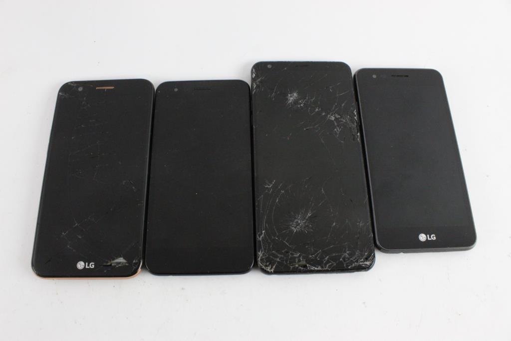 LG Cell Phone Lot, 4 Pieces, Sold For Parts | Property Room