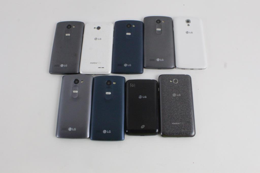 LG Cell Phone Lot, 9 Pieces, Sold For Parts | Property Room