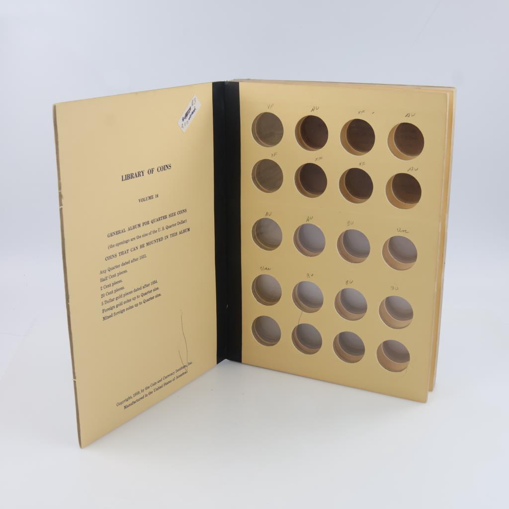 Library Of Coins Empty Vol. 16 Quarter Album | Property Room