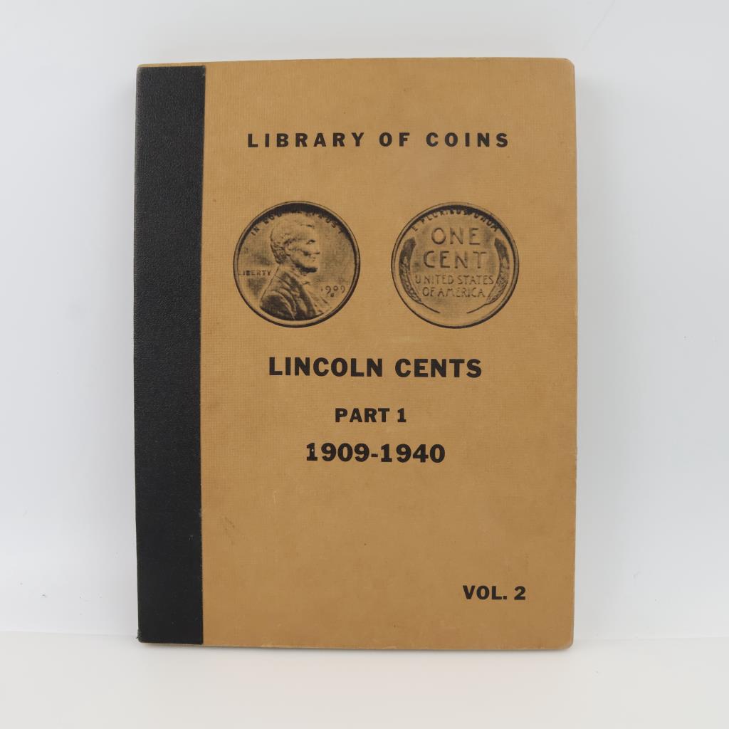 Library Of Coins Lincoln Cents Collection Booklet, 64+ Pieces ...