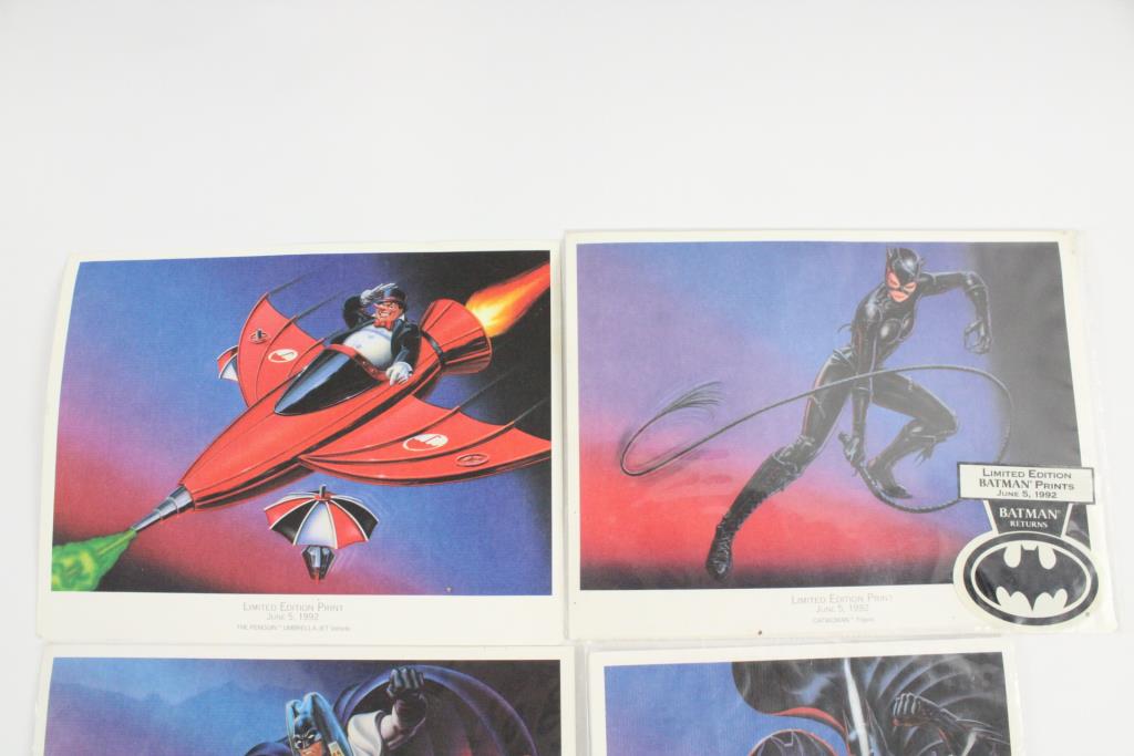 Limited Edition Batman Returns Figure Prints, 7 Pieces | Property Room