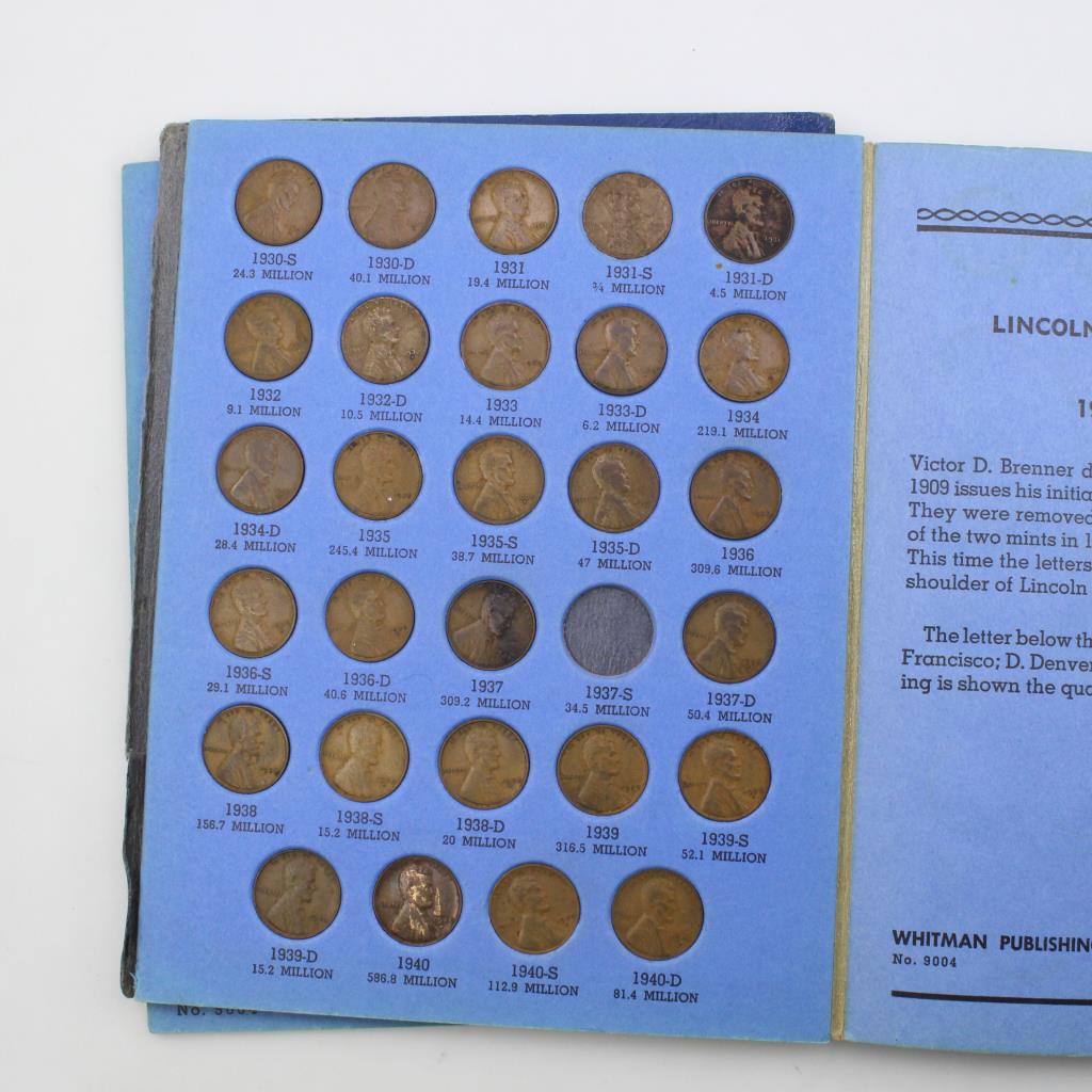 Lincoln Head Cent Collection Booklet, 60+ Pennies | Property Room