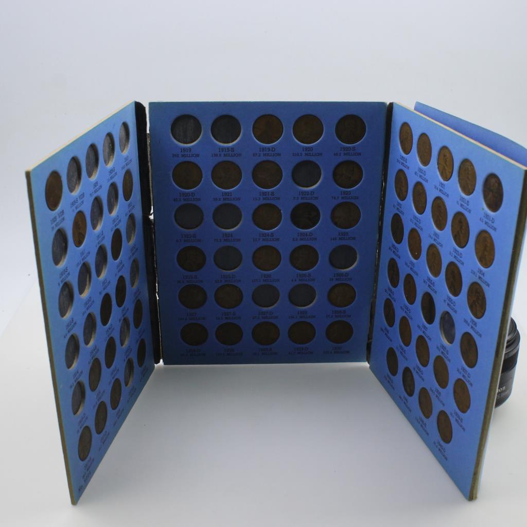 Lincoln Head Cent Collection Booklet, 60+ Pennies | Property Room