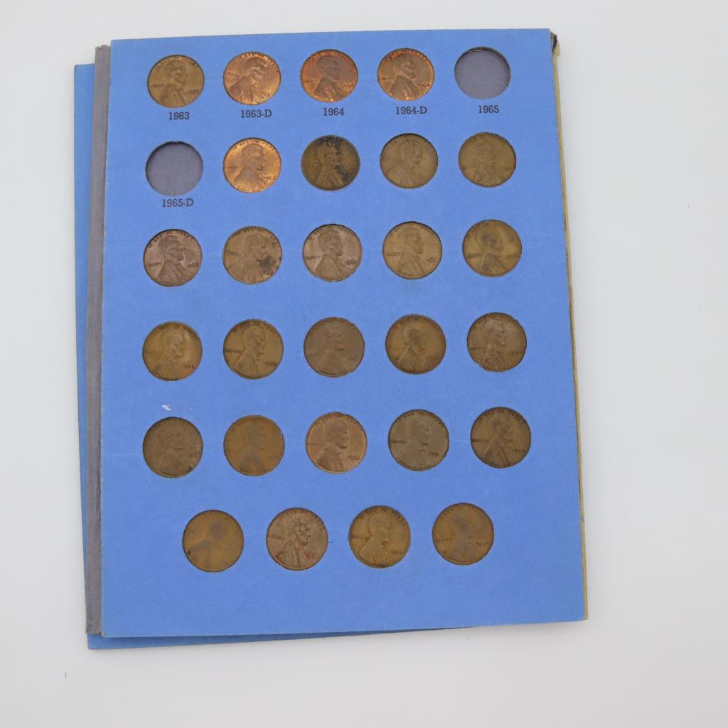 Lincoln Head Cent Collection Booklet, 80+ Pieces | Property Room