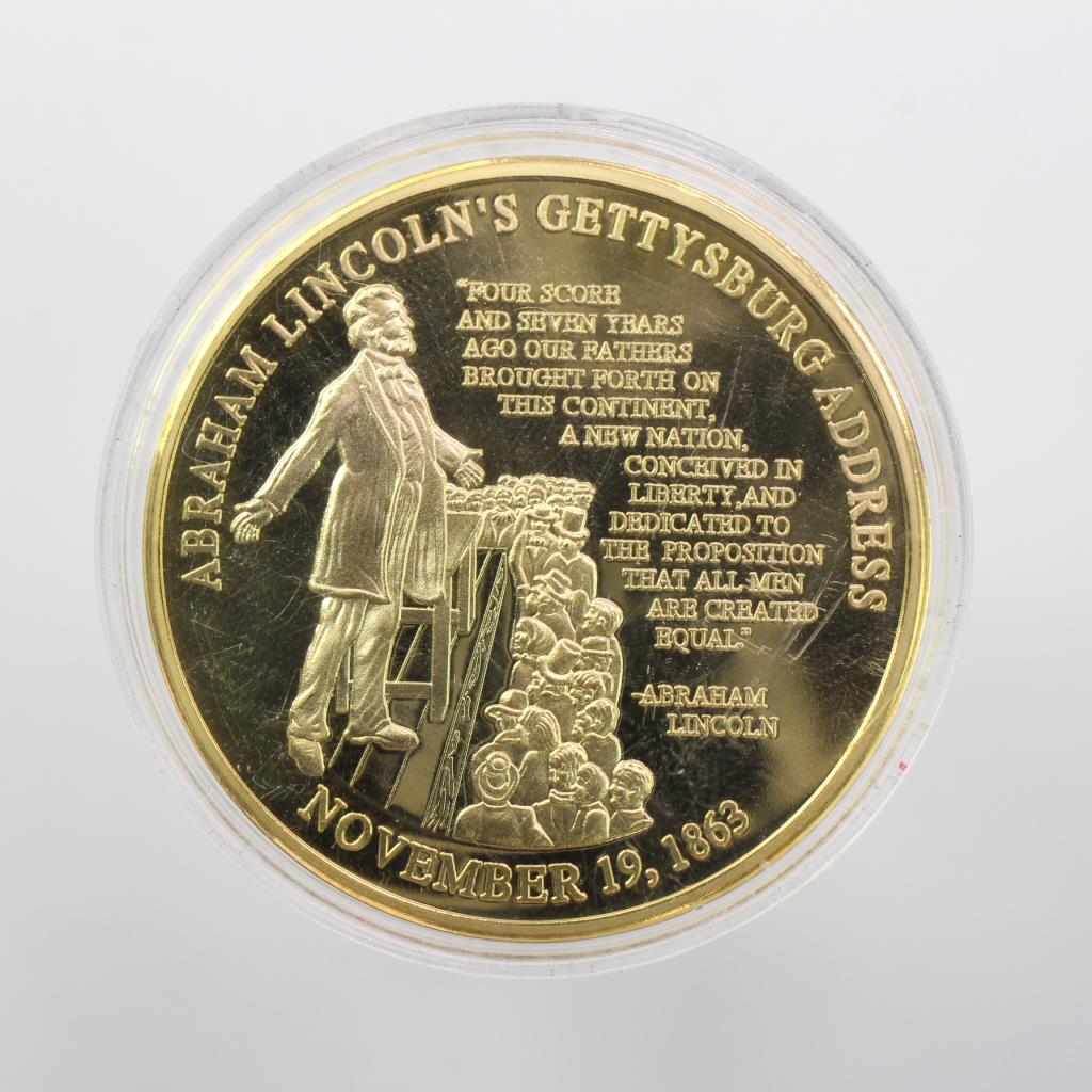 Lincoln's Gettysburg Address Commemorative Coin | Property Room