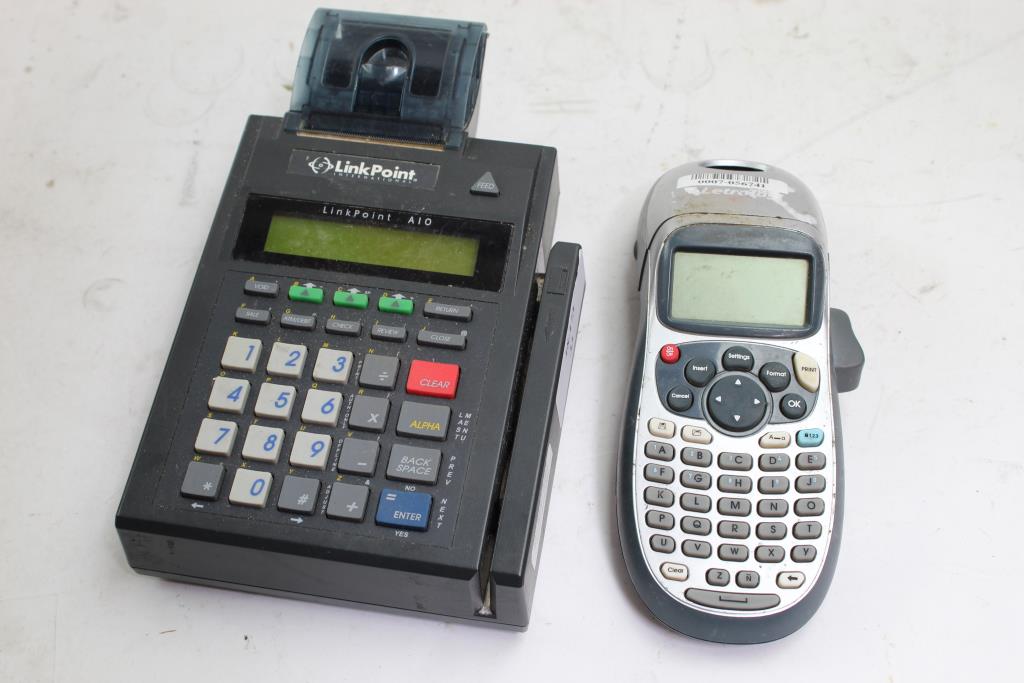 LinkPoint Credit Card Reader And LetraTag Label Maker, 2 Pieces ...