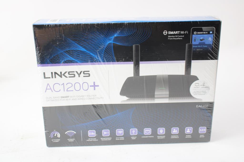 Linksys AC1200 Wi-Fi Wireless Dual-Band+ Router With Gigabit | Property ...