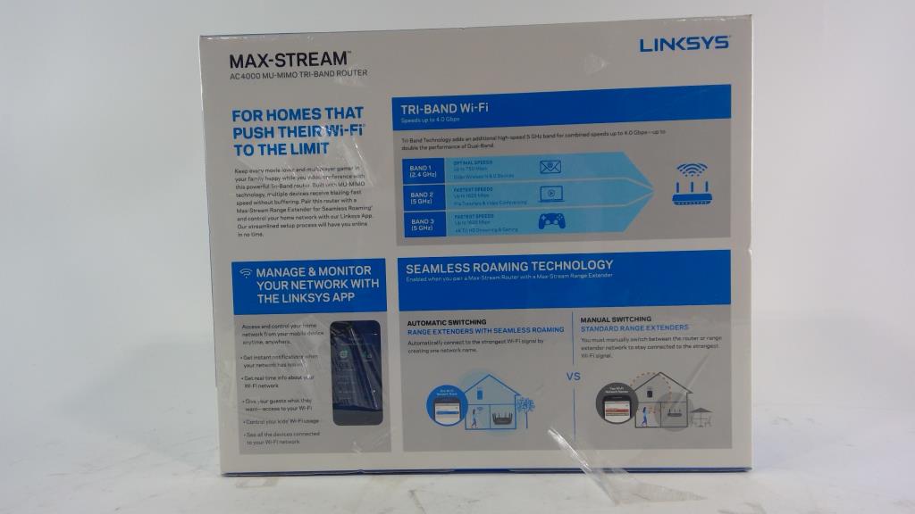 LinkSyS Mu-mimo Tri-band Router | Property Room