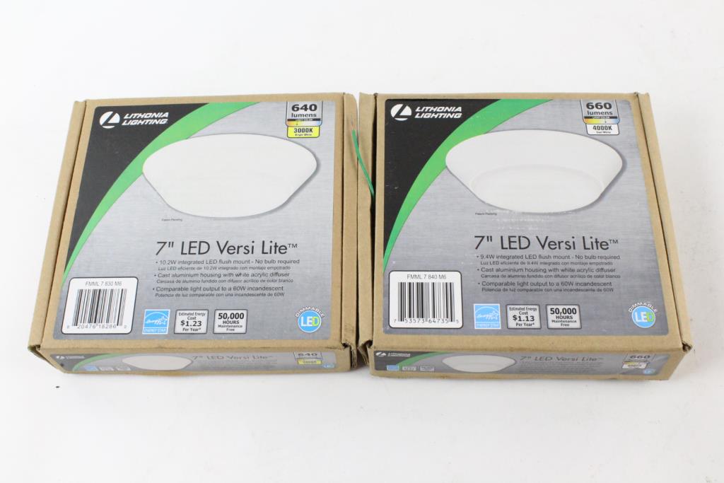 Lithonia Lighting 7" LED Versi Lite, 2 Pieces | Property Room