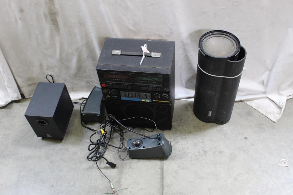 Logitech Speakers, Lonestar K-1s Cassette Recorder, Sas Bazooka Speaker ...