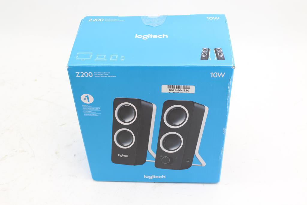 Logitech Z200 10W Rich Stereo Sound Speaker | Property Room