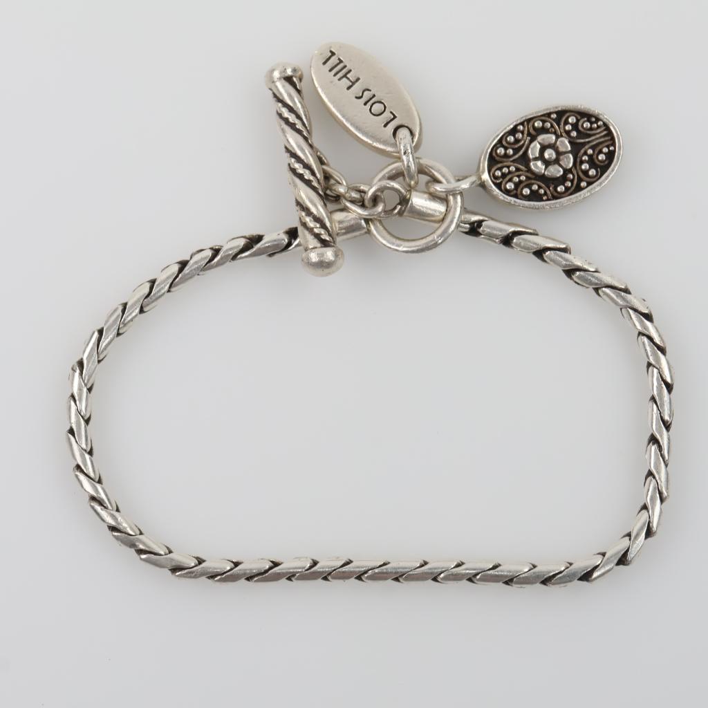Lois Hill Sterling Silver Toggle Bracelet | Property Room