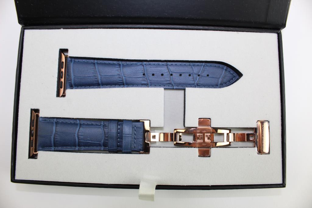 Longvadon Caiman Series Leather Apple Watch Band | Property Room