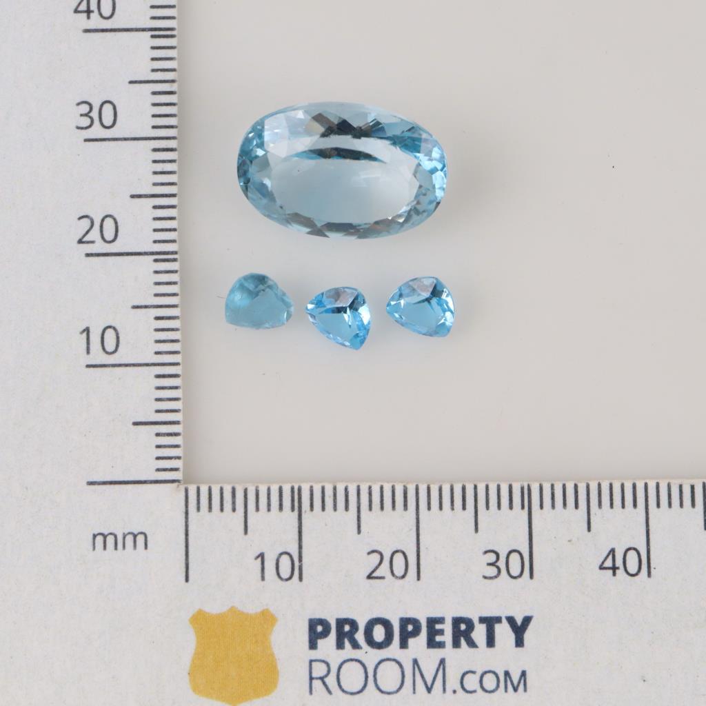 Loose Blue Topaz, 4 Pieces | Property Room