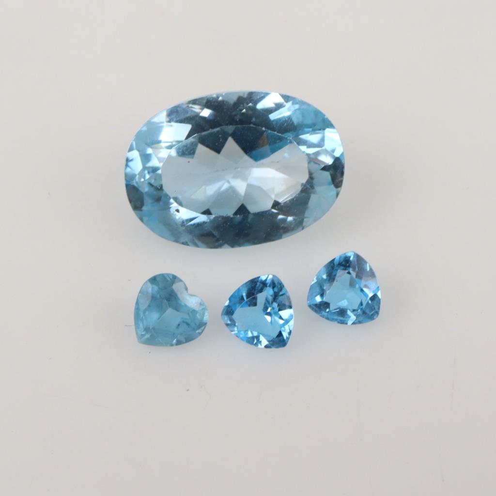 Loose Blue Topaz, 4 Pieces | Property Room
