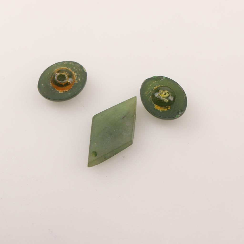 Loose Nephrite Jade Stones, 3 Stones | Property Room