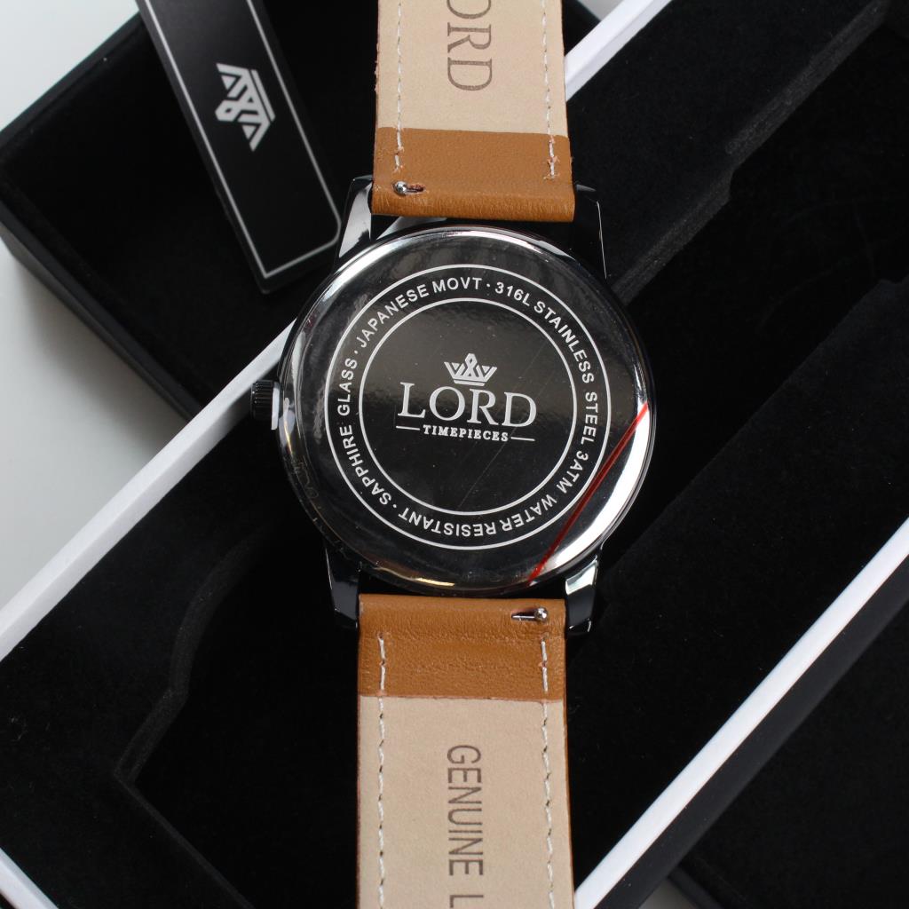 Lord Timepieces Solitude Tan Leather Watch | Property Room