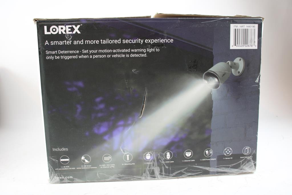 Lorex 4K Smart Deterrence Fusion Security System, TN84228A8SK-E ...
