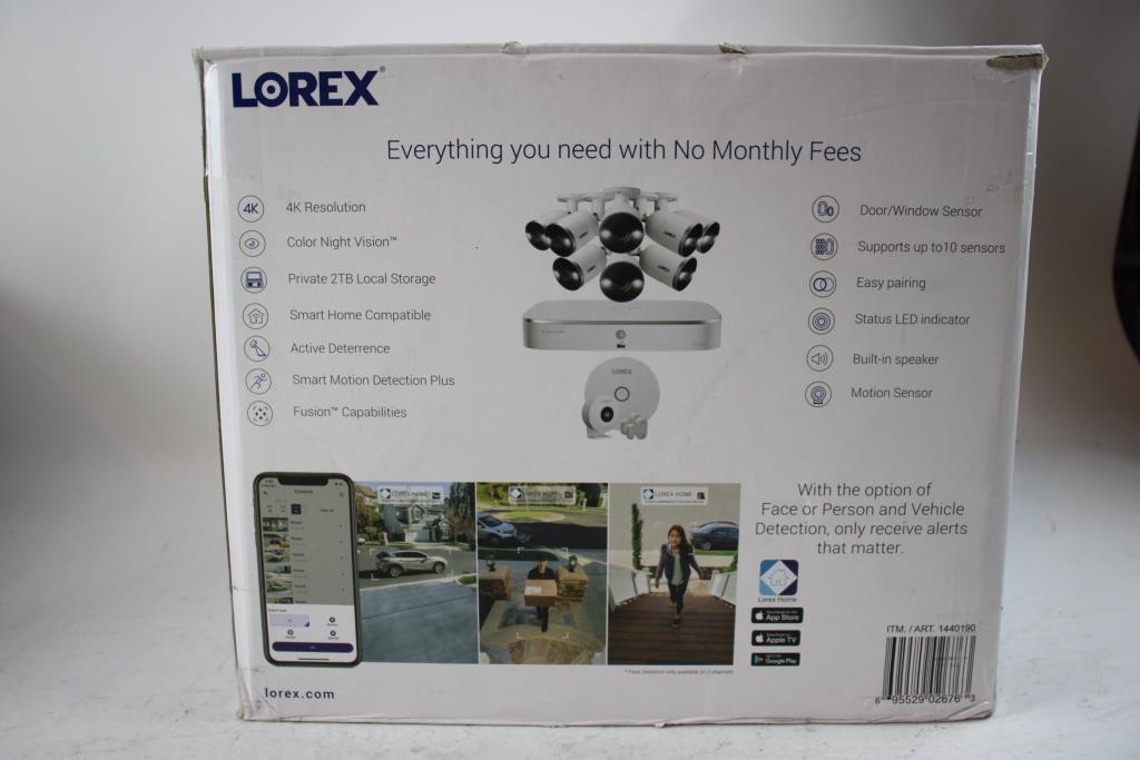 Lorex 4K Smart Deterrence Fusion Security System, TN84228A8SK-E ...