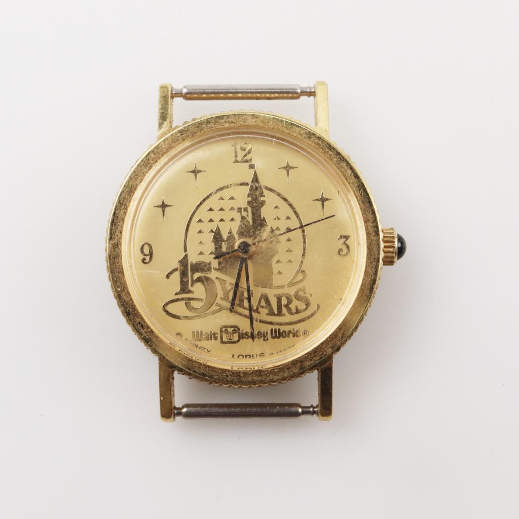 Lorus Gold Plated Walt Disney World 15 Years Castle Watch | Property Room
