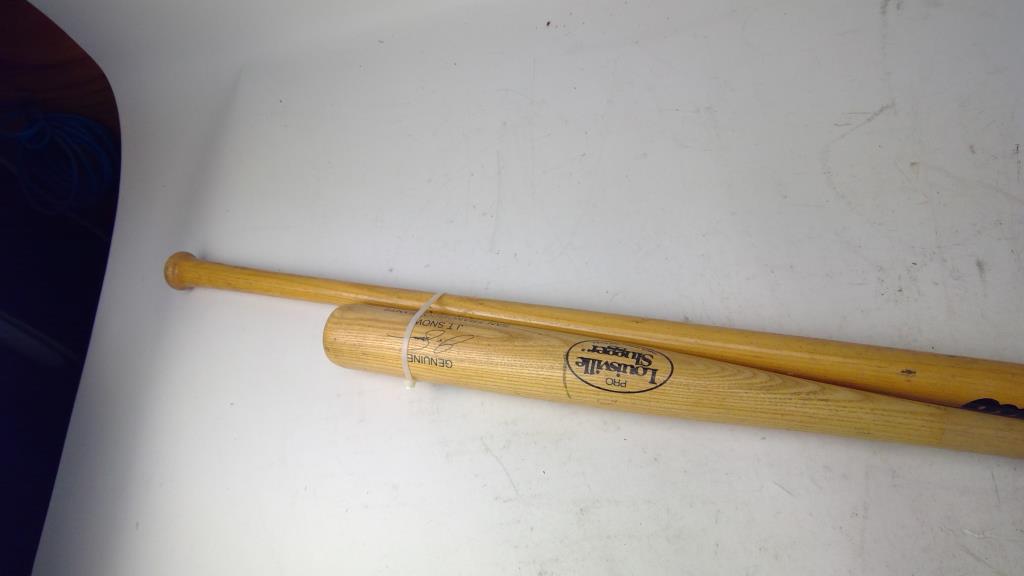 Louisvile Slugger Giants Wooden Bat, Markwort Corkball Bat, 2 Pieces ...