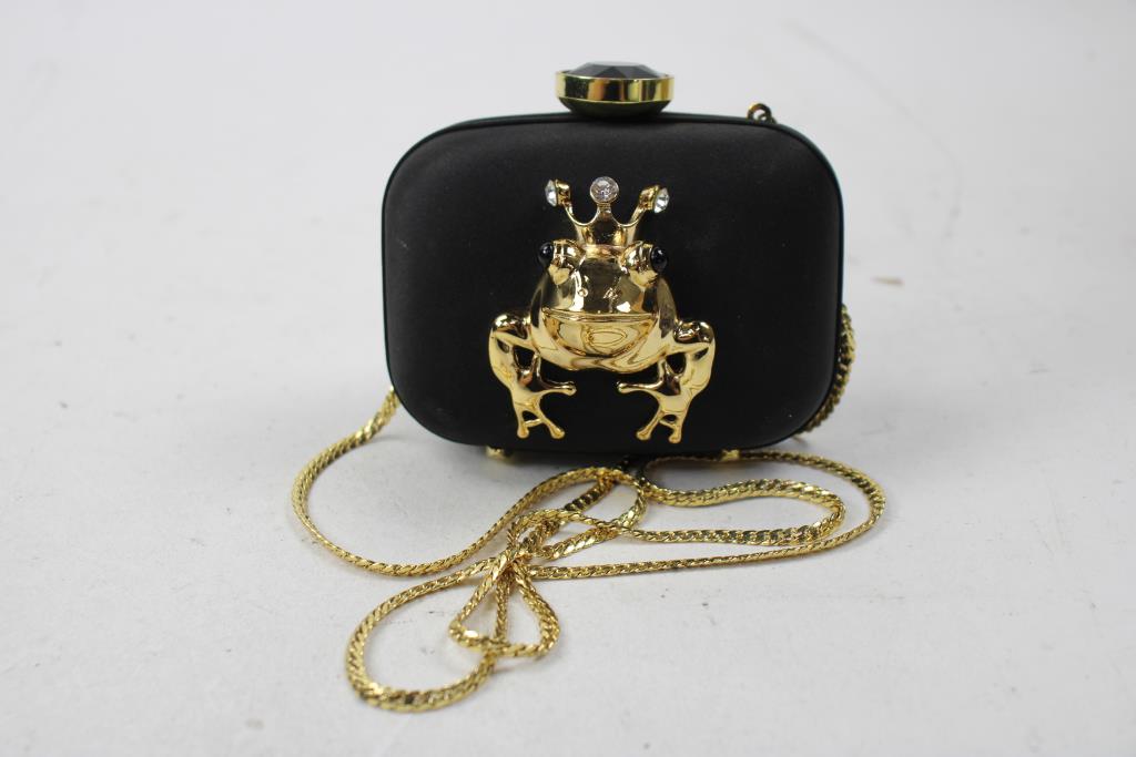 Love Moschino Frog Clutch Bag Black | Property Room