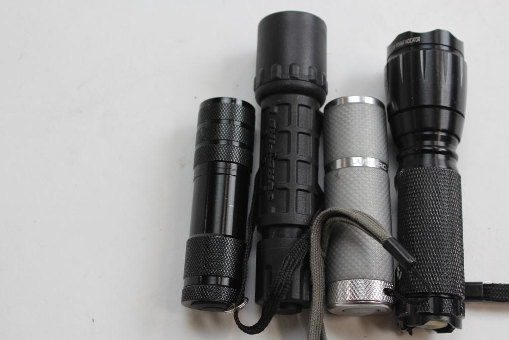 Lux-Pro, TechLite, Sure-Fire, PT Flashlights; 4 Items | Property Room