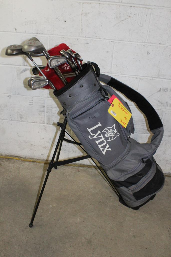 Lynx Bag With Clubs, 14 Pieces | Property Room