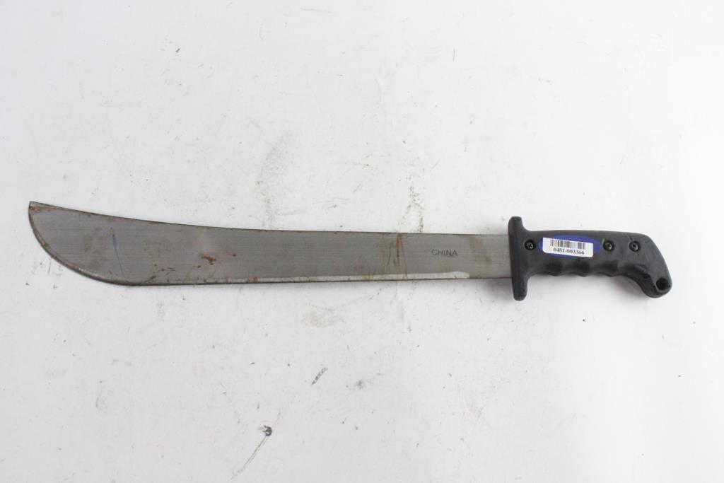 Machete With Black And Blue Handle | Property Room
