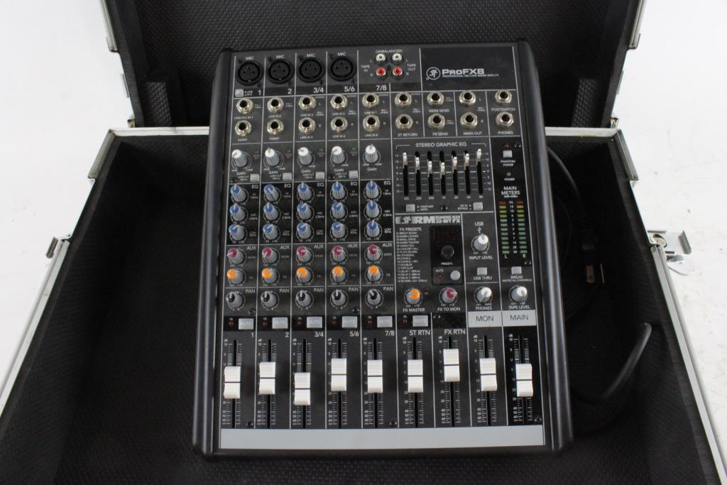 Mackie 8-Channel Mixer In Road Ready Case | Property Room