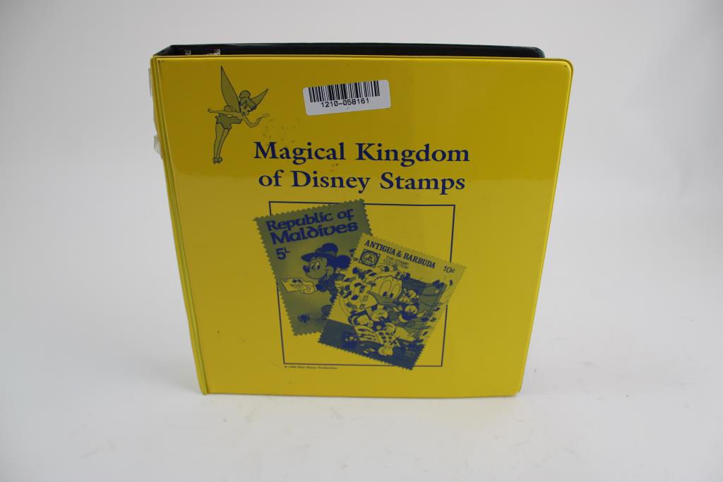 Magical Kingdom Of Disney Stamps Album With Stamps, 50+ Pieces ...