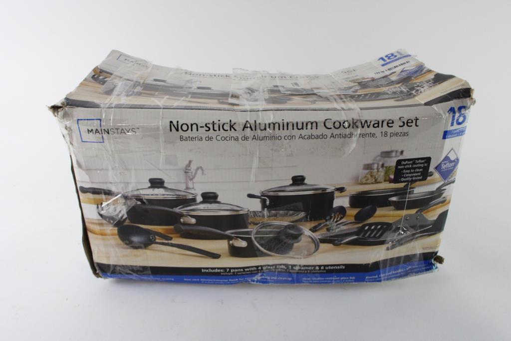 Mainstays Non-Stick Cookware Set | Property Room