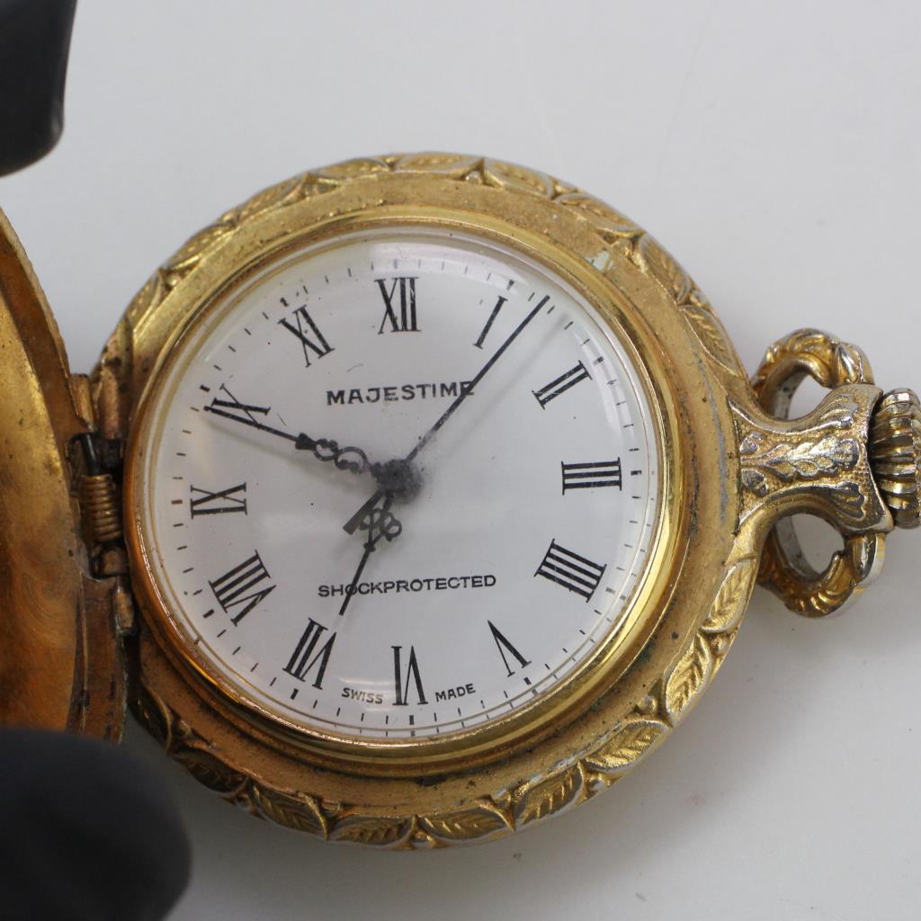 Majestime Gold Colored Pocket Watch | Property Room