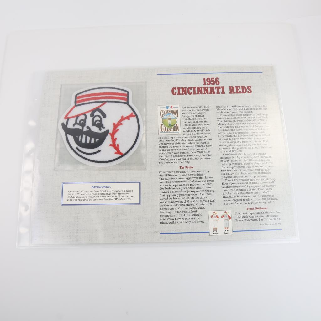 Major League Baseball 1956 Cincinnati Reds Patch | Property Room