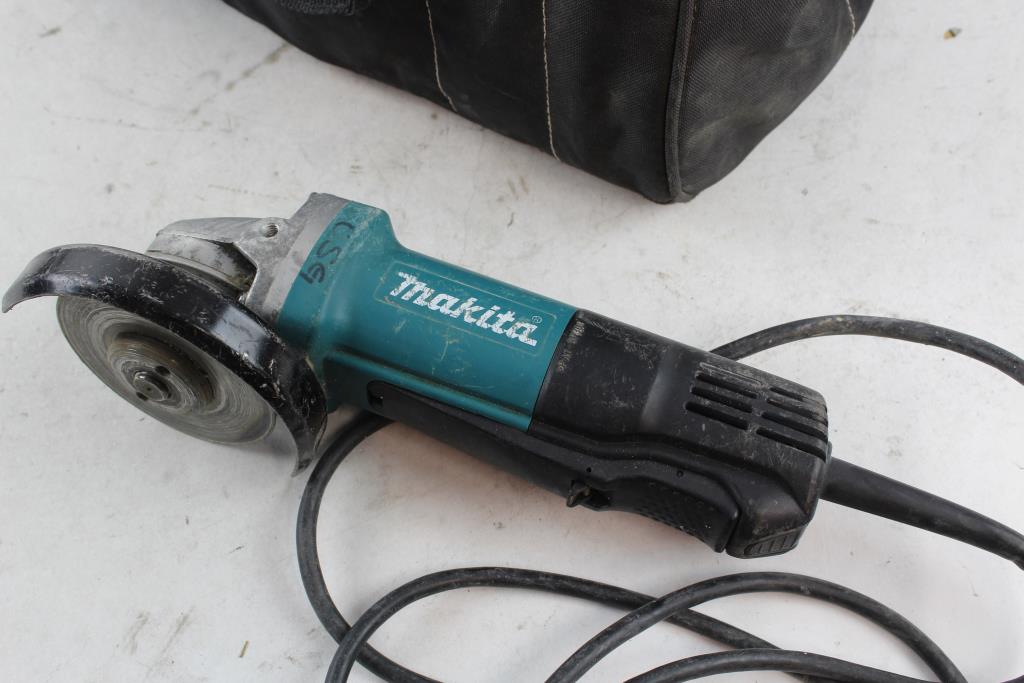 Makita Angle Grinder With Paddle Switch, Porter Cable Belt Sander And ...